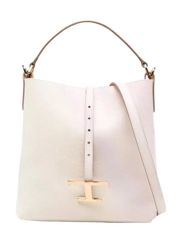 TOD'S T Timeless Mini Bucket Bag - Neutrals