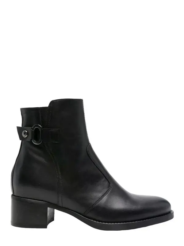 NEROGIARDINI 50mm Buckle-detail Ankle Boots - Black