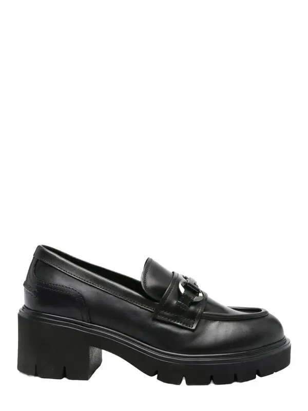 NEROGIARDINI 50mm Chain-detail Loafers - Black