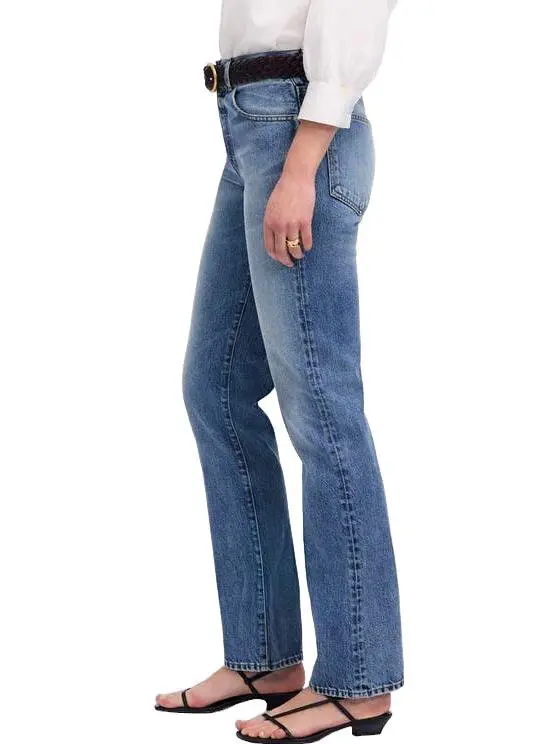 Madewell The Longline Straight Jeans - Atlin Wash