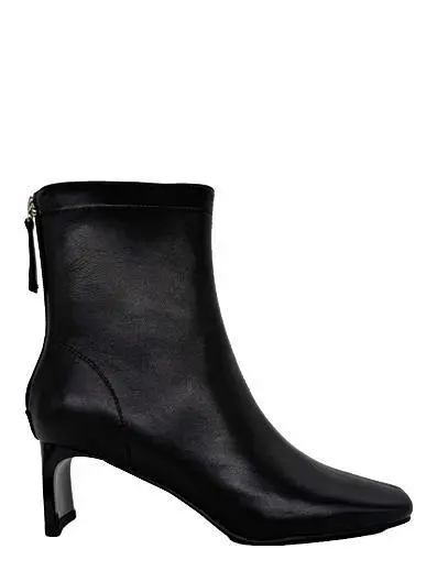 AMIE RAFA Harlow Leather Bootie - Black