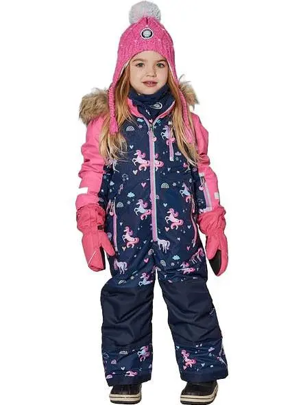 DEUX PAR DEUX One-piece Play Snowsuit - Navy