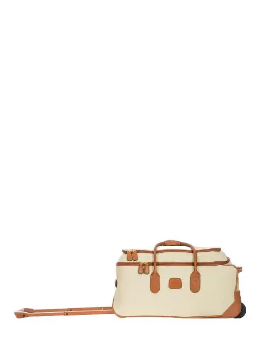 Bric'S Firenze Softside 21" Carry-on Rolling Duffle - Cream
