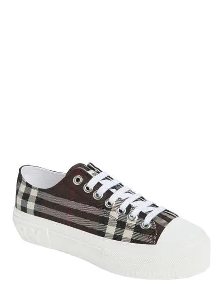 Burberry Jack Check Low-top Sneakers - Mahogany Ip Check