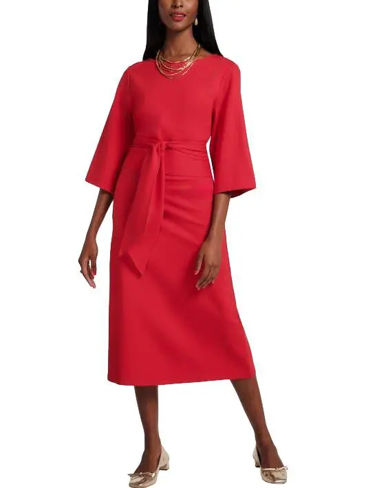 FRANCES VALENTINE Whitney Wrap Dress - Red