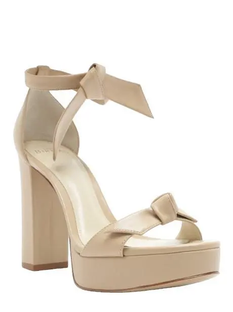 ALEXANDRE BIRMAN Mabeleh Ankle Strap Platform Sandal - Beige