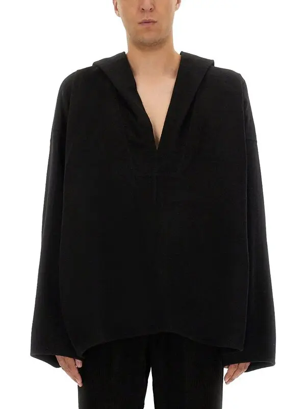 Rick Owens Hooded Caftan - Black
