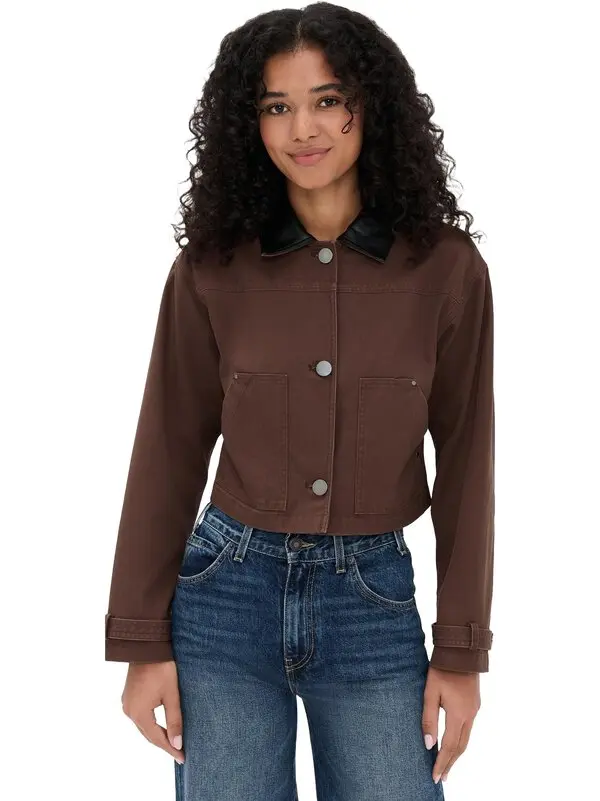 LE BOP Harriet Cropped Jacket - Chocolate
