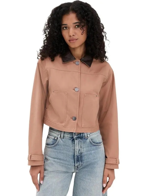 LE BOP Harriet Cropped Jacket - Mocha