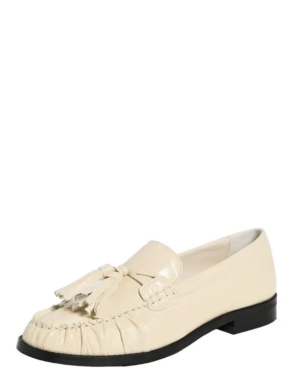 ALOHAS Marietta Onix Leather Loafers - Cream