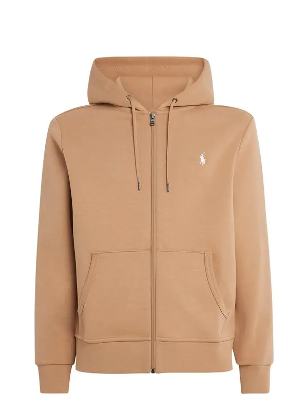 Ralph Lauren Tech Knit Zip-up Hoodie - Brown