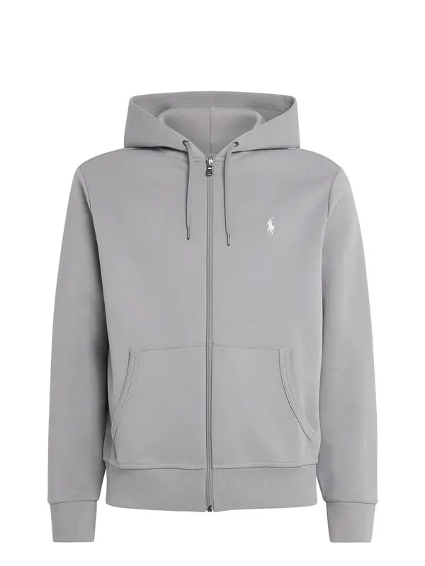 Ralph Lauren Tech Knit Zip-up Hoodie - Grey