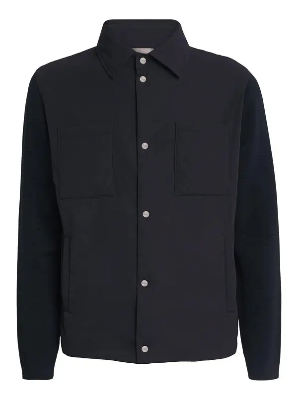 Herno Hybrid Overshirt - Blue