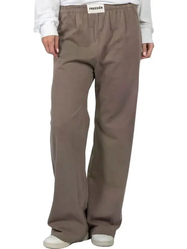 FREEDÉR Elastic-waistband Track Pants - Brown