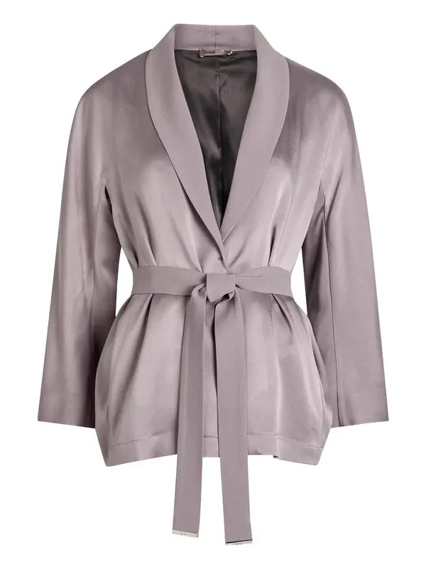 Herno Belted Crepe Blazer - Light Pink