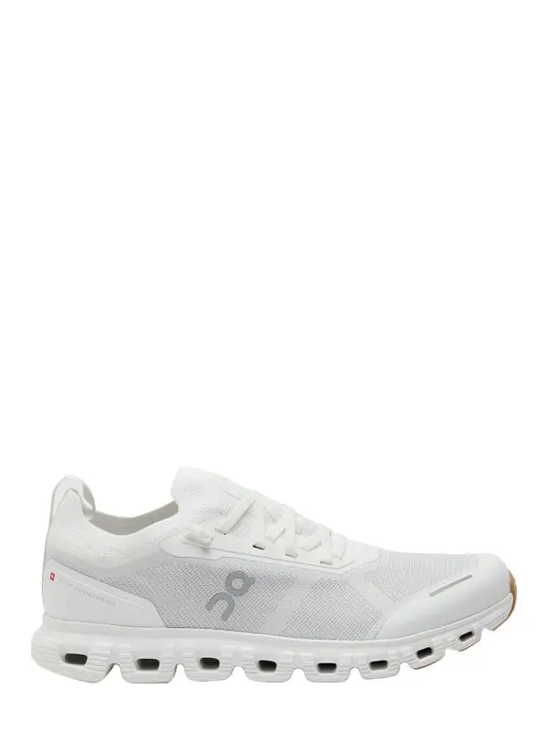 On Cloud 6 Panelled Mesh-knit Sneakers - White