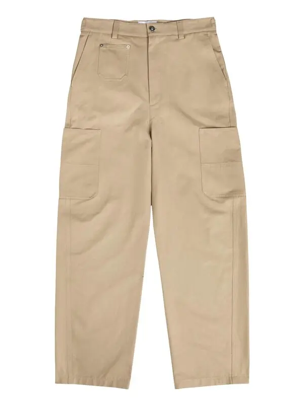Givenchy Wide-leg Canvas Cargo Trousers - Beige