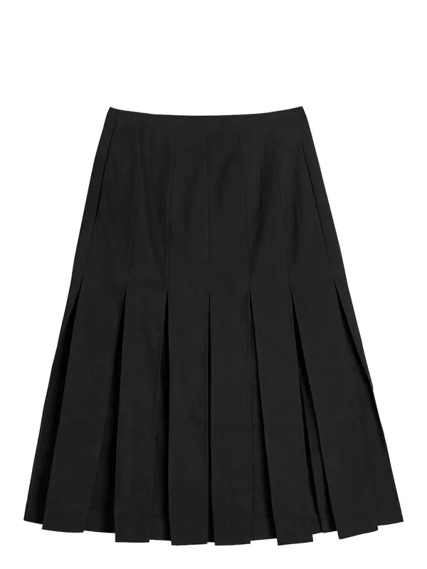 Simone Rocha Paneled Cotton-blend Skirt - Charcoal