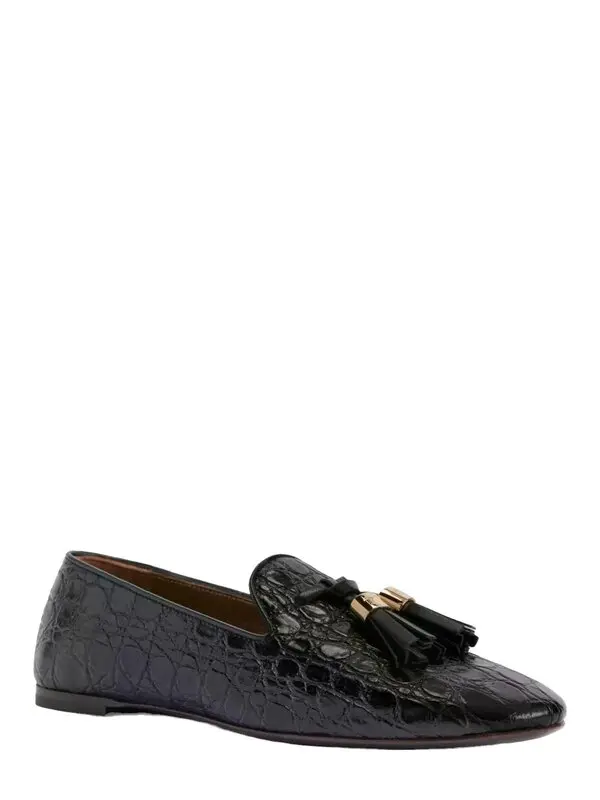 GIUSEPPE ZANOTTI Leather Loafers - Black