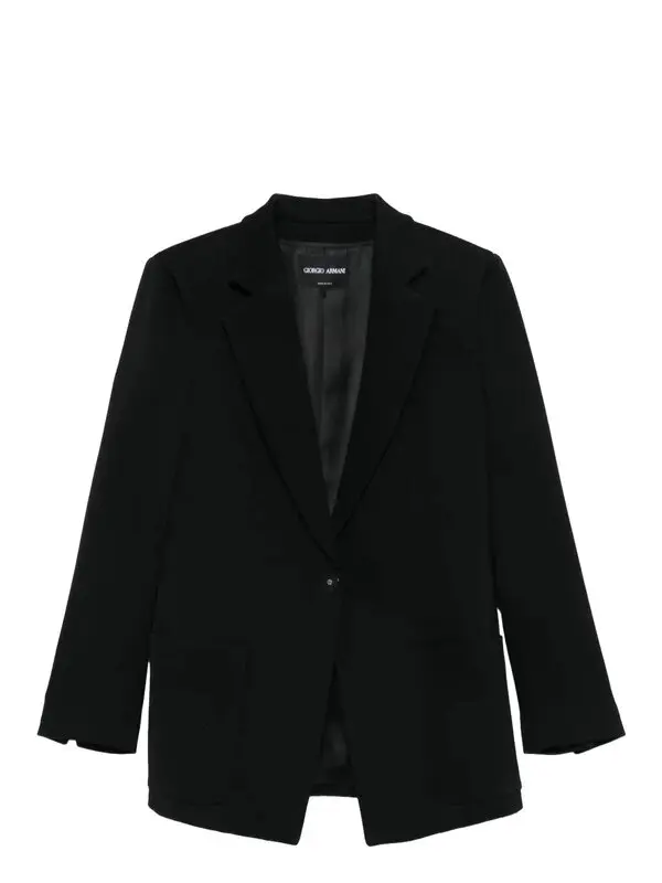 Giorgio Armani Single-breasted Blazer - Black