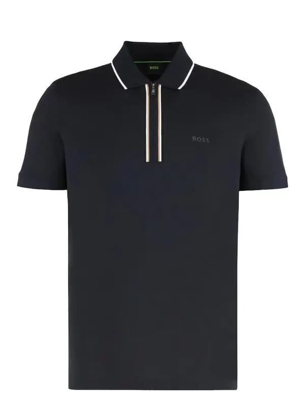 BOSS Cotton Polo - Blue