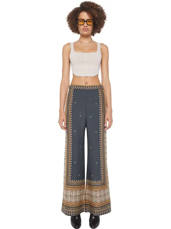MARIA CHER Gilian Kravitz Wide-leg Pants - Grey