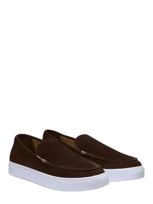 Swims Madison Water Repellent Leather Loafers - Espresso