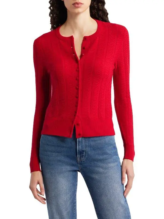 Rag & Bone Francesca Wool-blend Cardigan - Red