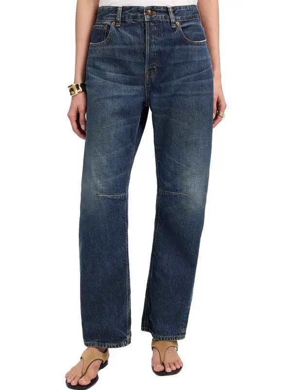 Madewell The Darted Barrel Leg Jean - Danver Wash