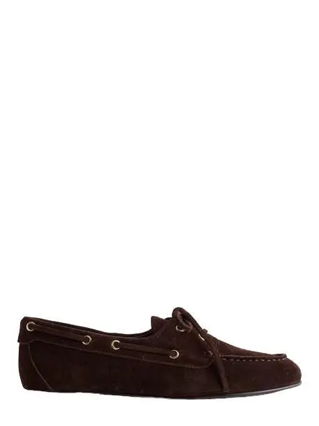 Madewell The Jamie Boat Shoe - Dark Carob