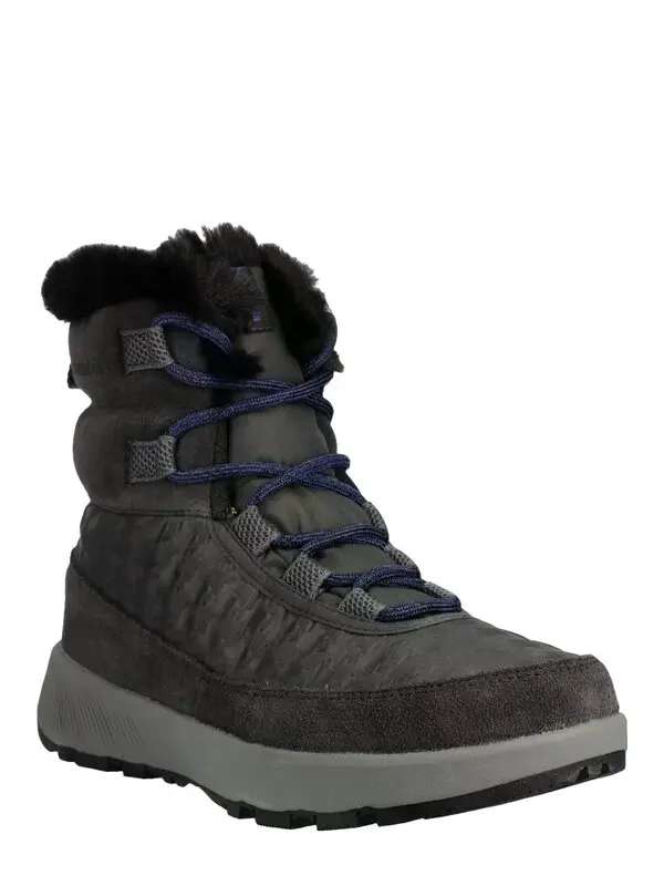 Columbia Lace-up Ankle Boots - Grey