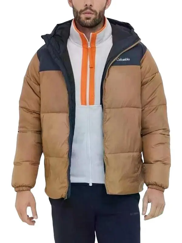 Columbia Hooded Puffer Jacket - Brown