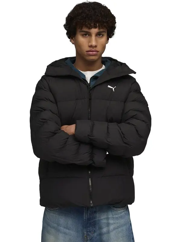 PUMA Outerwear Hooded Insulated Jacket - Black