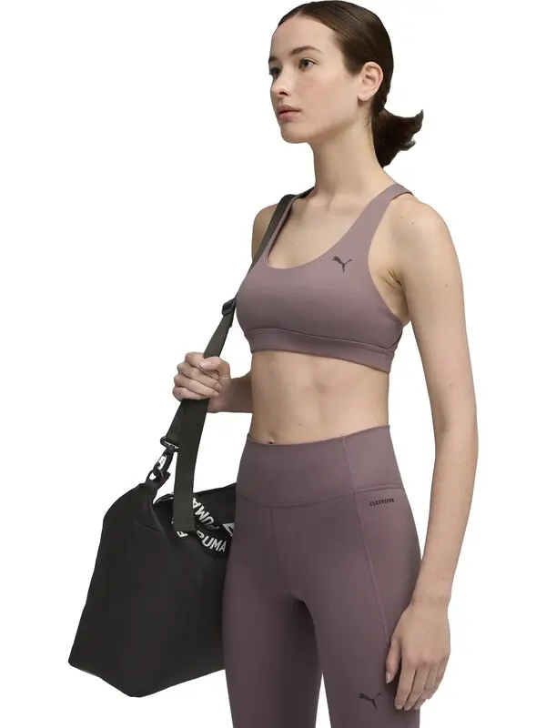 PUMA Cloudspun Ultra Soft Mid Impact Sports Bra - Purple