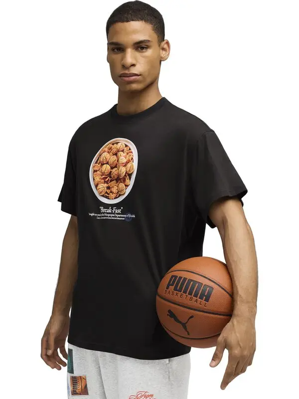 PUMA Hooptopia Oversized Basketball T-shirt - Black