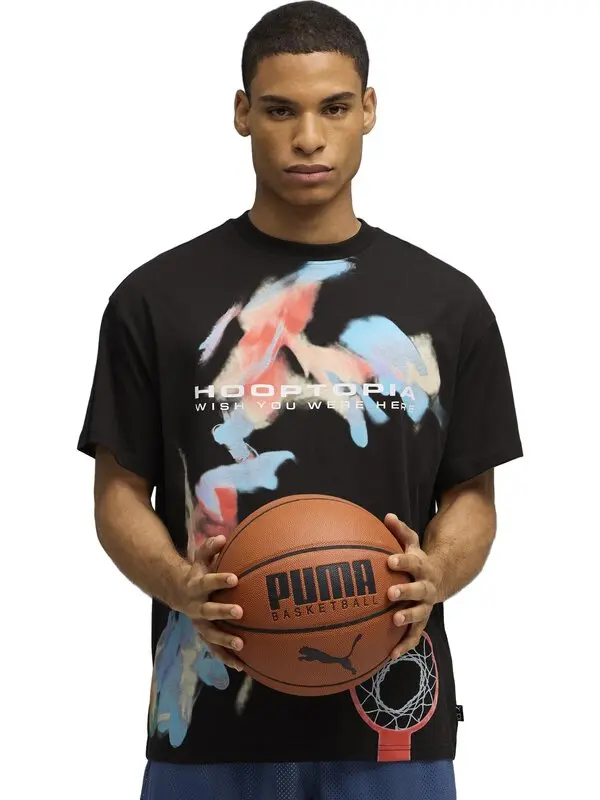 PUMA Hooptopia Basketball T-shirt - Black