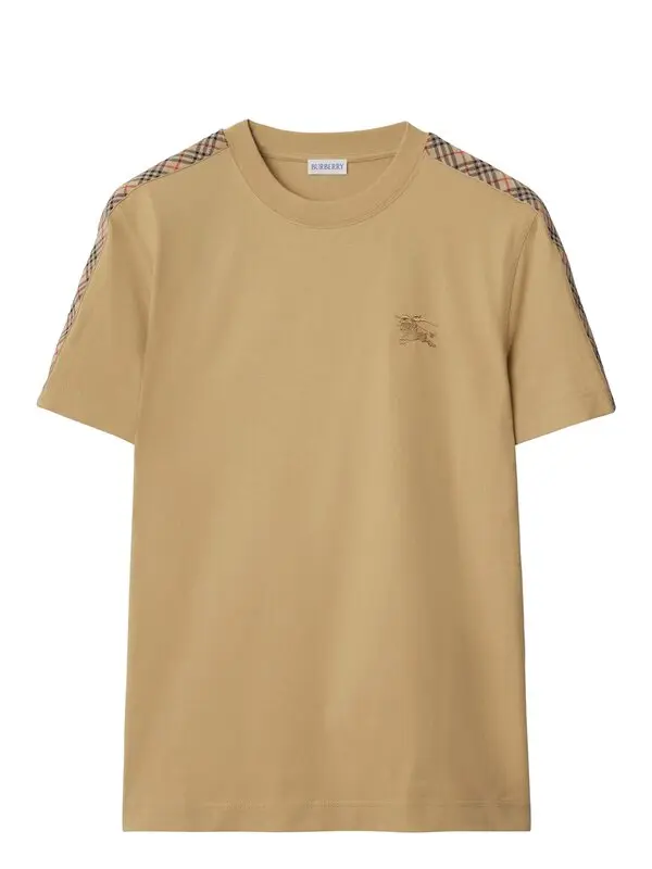 Burberry Cotton Equestrian Knight T-shirt - Beige