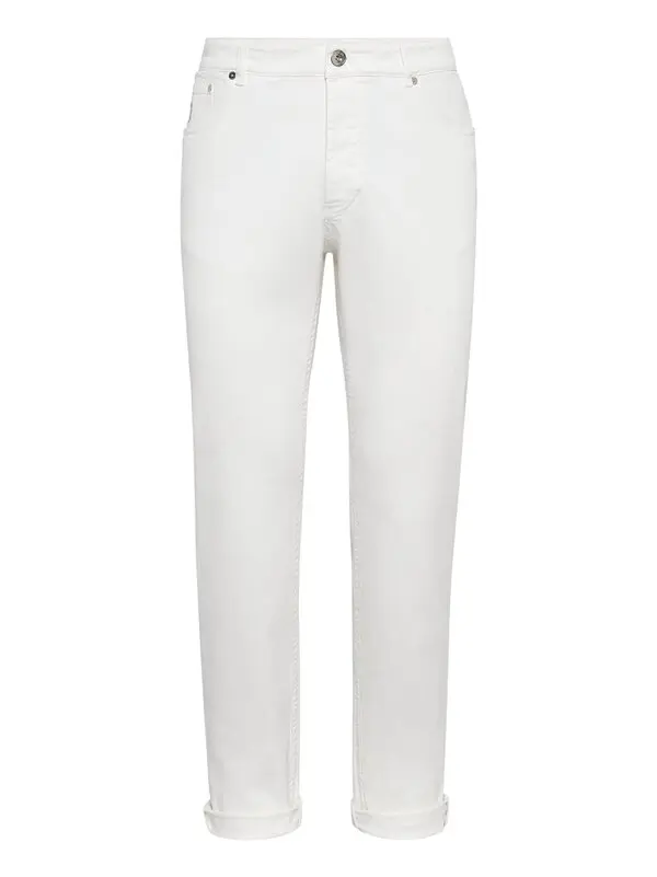Brunello Cucinelli Comfort Straight-fit Jeans - White