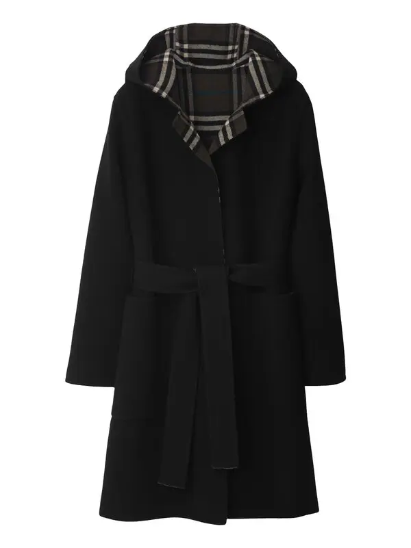 Burberry Wool Reversible Car Coat - Black