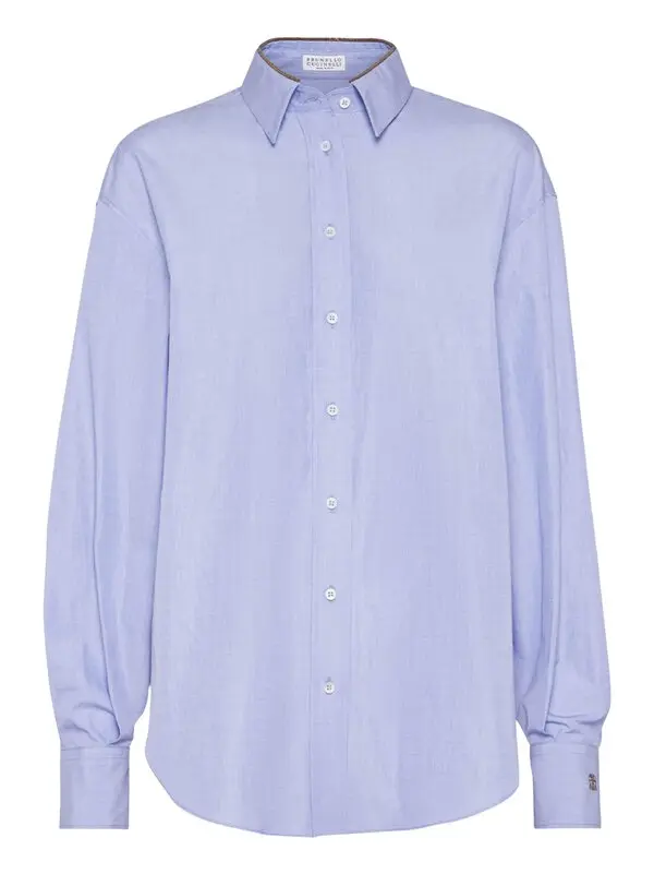 Brunello Cucinelli Cotton Shirt - Blue