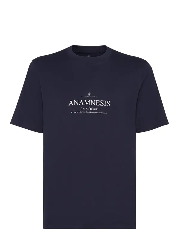 Brunello Cucinelli Anamnesis Print T-shirt - Blue