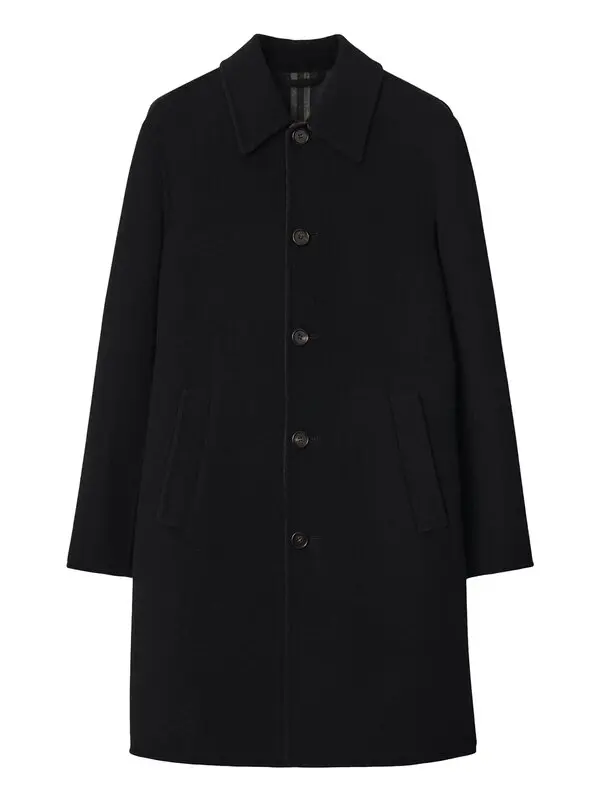 Burberry Wool Mid-length Car Coat - Black