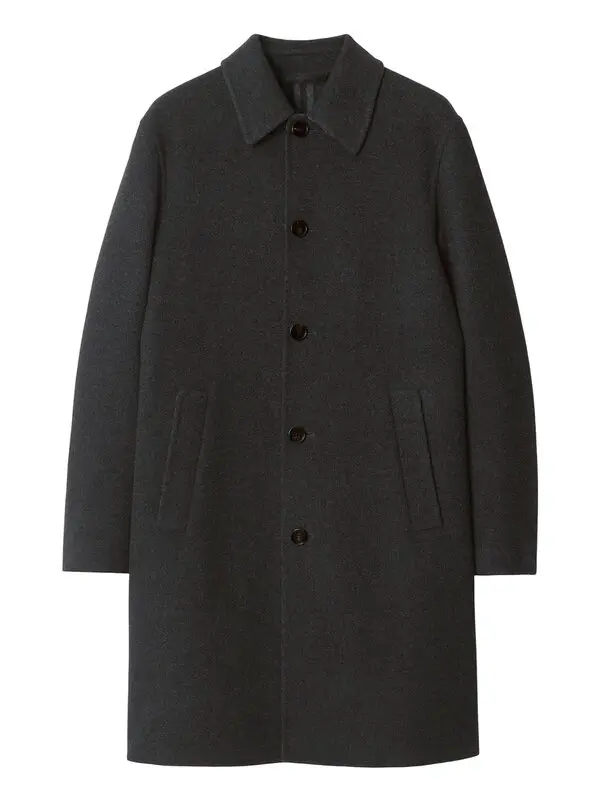 Burberry Wool Mid-length Car Coat - Grey