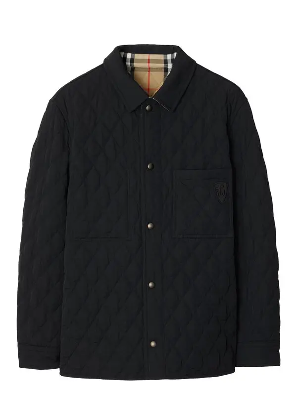 Burberry Quilted Check Reversible Jacket - Black