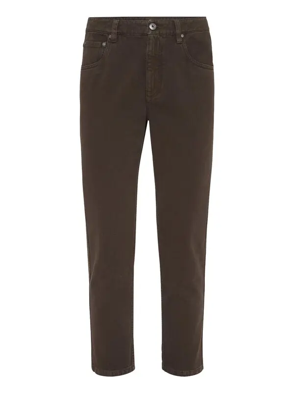 Brunello Cucinelli Monili-detail Jeans - Brown