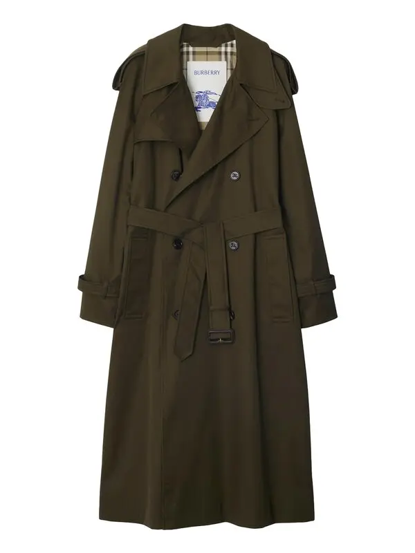 Burberry Long Castleford Trench Coat - Brown