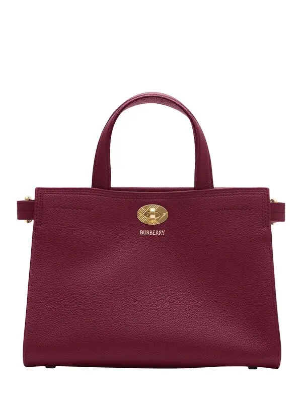 Burberry Mini Calfskin Cotswolds Tote Bag - Burgundy
