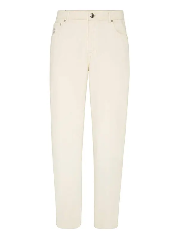 Brunello Cucinelli Corduroy Trousers - White