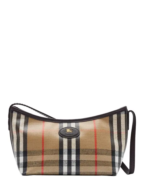 Burberry Mini Check Shoulder Bag - Beige