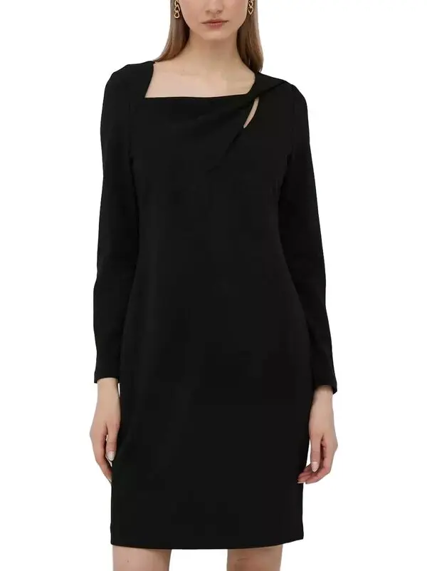 Dkny Long-sleeve Midi Dress - Black